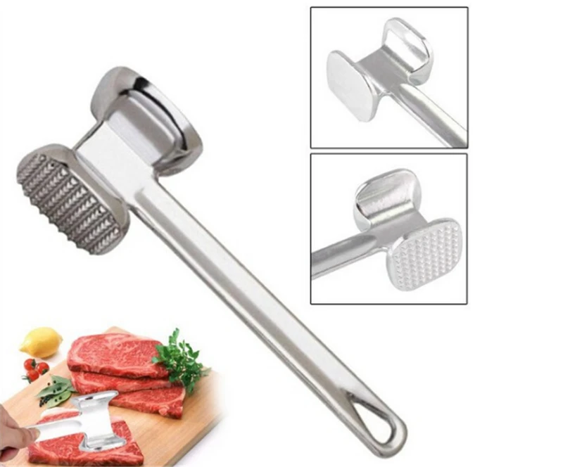 Practical Double Sided Aluminum Tender Meat Hammer Steak Hammer