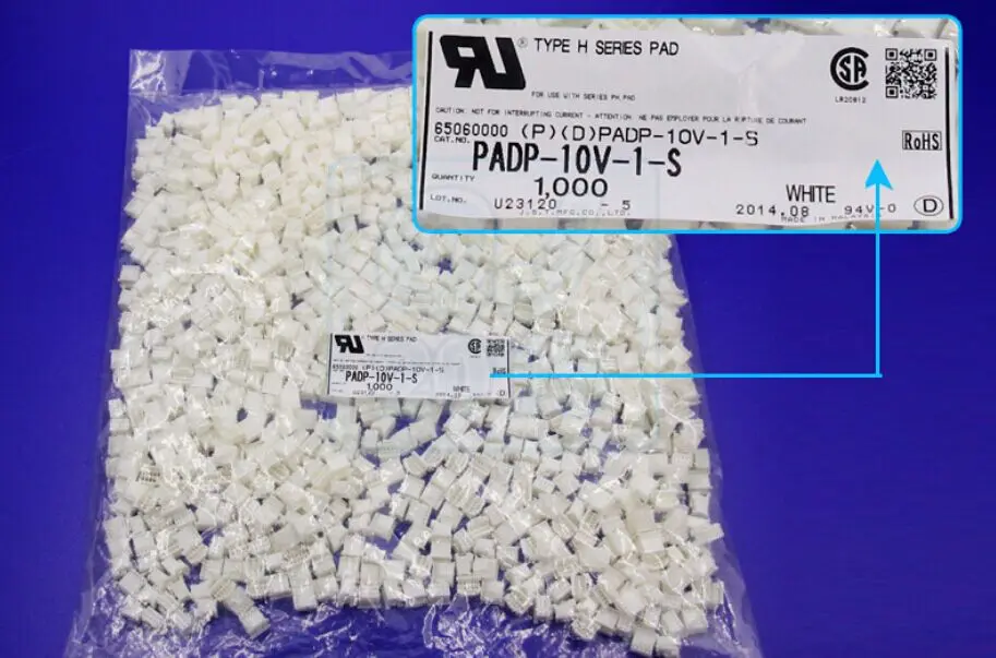 PADP-10V-1-S CONN PAD HOUSING 10 POS 2MM JST Connectors terminals housing 100% new original parts