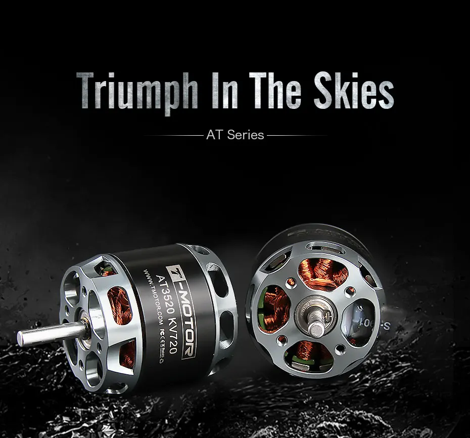 T-MOTOR AT3520 Long Shaft KV550 KV720 KV850 brushless motor for long ...