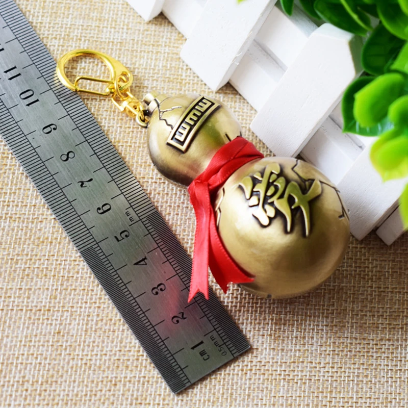 Anime Naruto Gaara Cosplay Weapons Props Gourd Keychain Ornaments ...