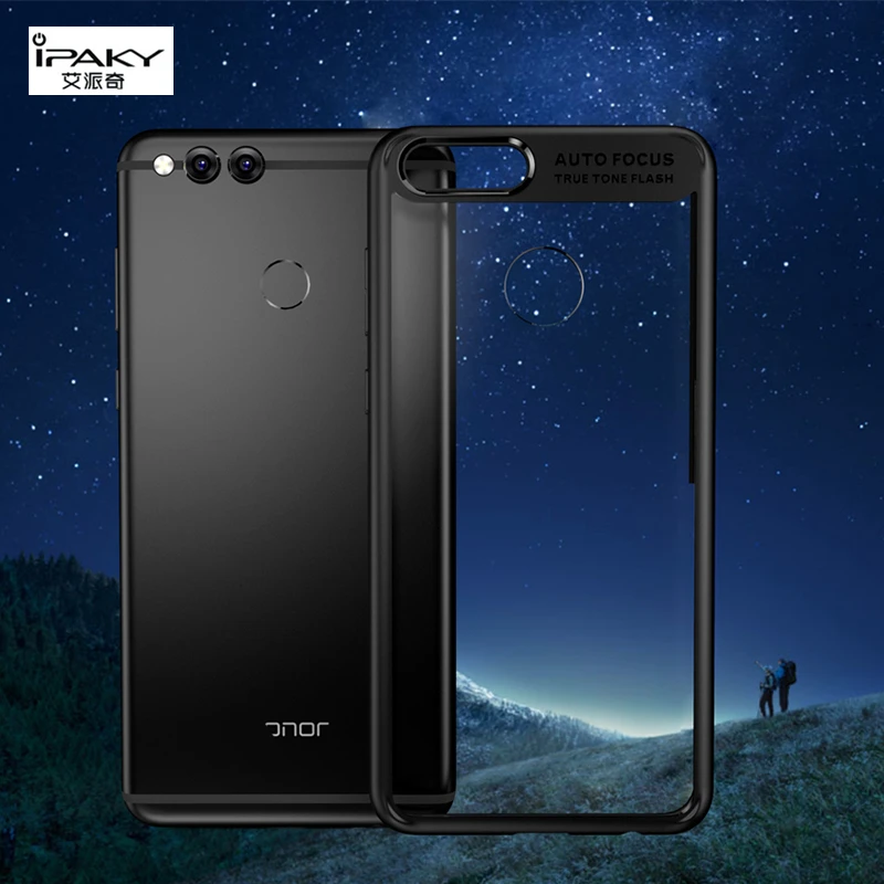 For Huawei Honor 7X Case Cover Original Ipaky TPU Silicone Transparent ...