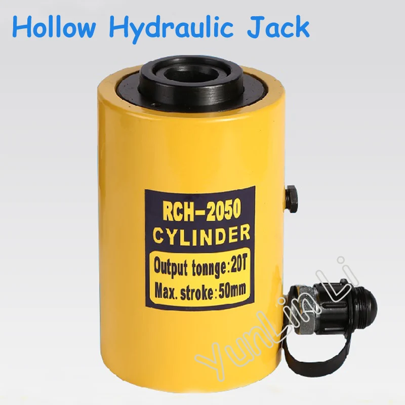 Hollow Hydraulic Jack Max. Stroke 50mm Cylinder Multi-use Manual Oil ...