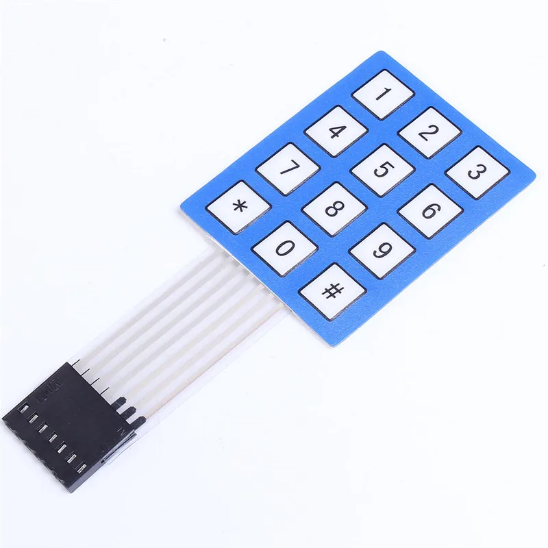 3x4 Matrix Array Membrane Switch Keypad 12 Key Matrice 4x3 4x3 Keypad 3 4 Keys Display Switch