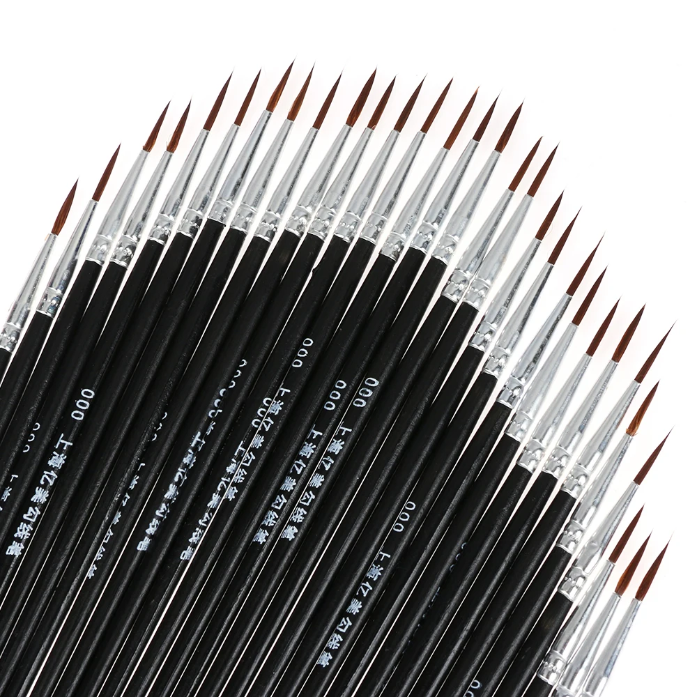 10PCS Fine Hand Painted Thin Hook Line Pen Drawing Art Pen Acrylic ...