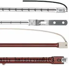 Heraeus calentador de tubo halógeno infrarrojo de cuarzo rubí, emisor ...