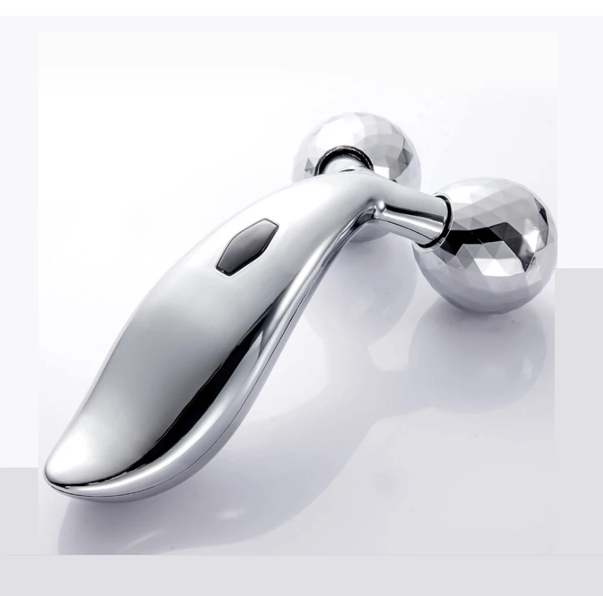 3D Roller Massager 360 Rotate Silver Thin Face Full Body Shape Massager 3D Roller Massager 360 Rotate Silver Thin Face Full Body Shape Massager