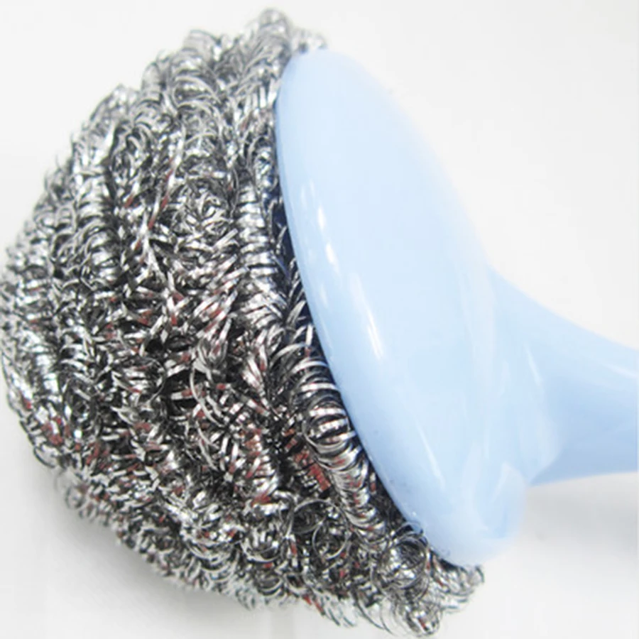 Long Handle Kitchen Steel Wash Pot Wire Brush Hand Metal Wire Dish ...