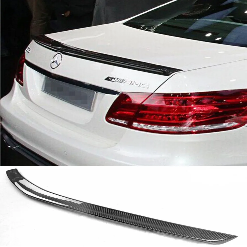 W212 AMG Carbon Fiber Car Rear Trunk boot lip wing spoiler for Mercedes ...