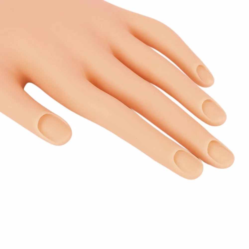 Hot Offer Pro Practice Nail Art Hand Soft Training Display Model Hands ...