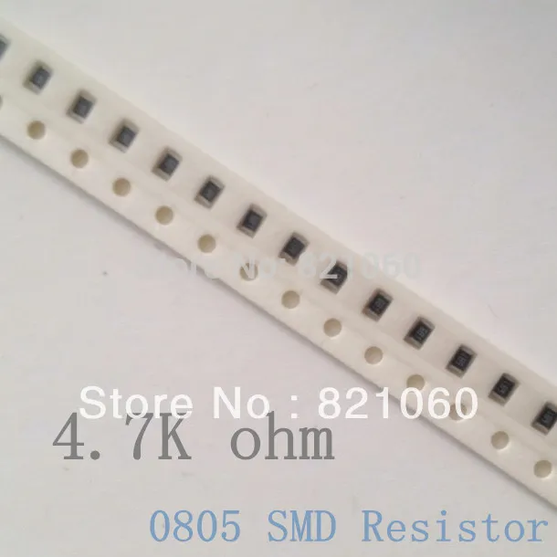 0805 4.7K ohm 5% Resistor 2012 4K7 472 Chip resistor (500Pcs)-in ...