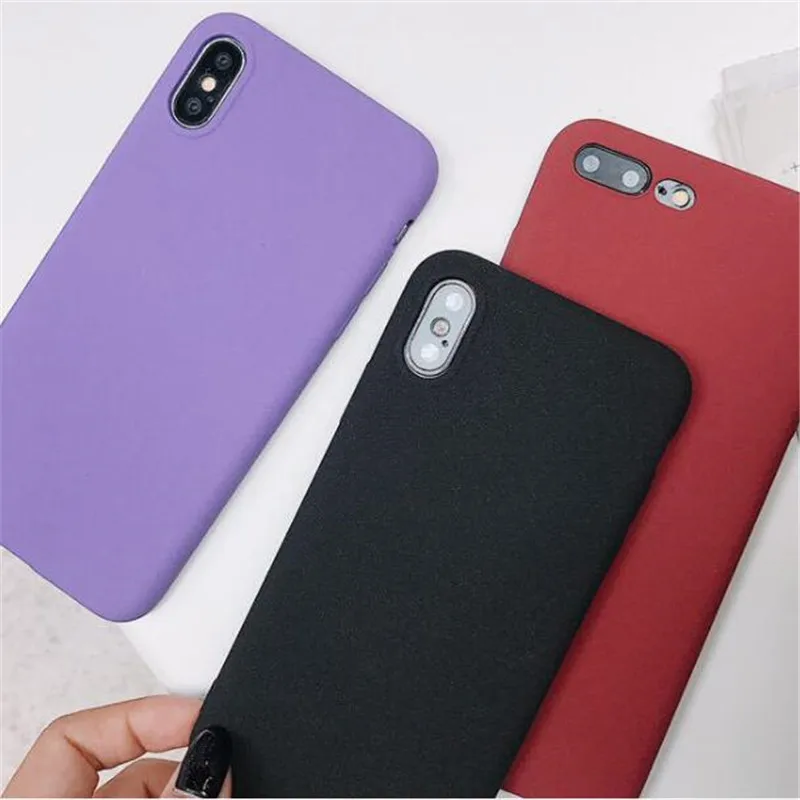 UVR Matte Colorful TPU Phone Case For iphone X 6s 7 8 PLUS Mobile Phone ...