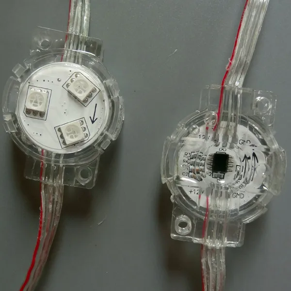 30mm diameter WS2811 RGB full color pixel module;DC12V input;3leds ...