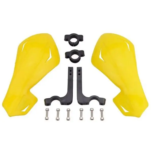 Yellow 22mm 7/8'' Motorbike Protectors Motorcycle Hand Guards Motocross ...