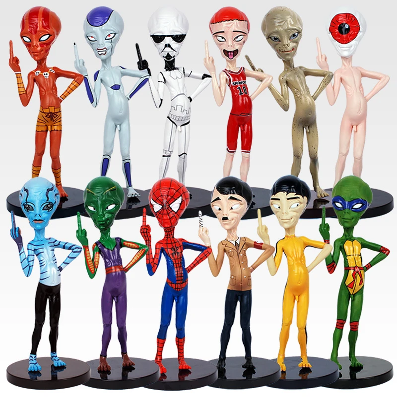 Alien Paul Cosplay Spider Man Action Figure Bad Alien Cos Piccolo ...