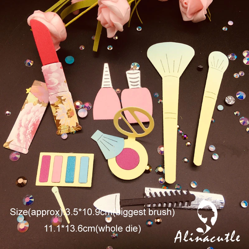 Alinacutle Metal Cutting Die Cut Makeup Beauty Woman Lipstick Scrapbook ...