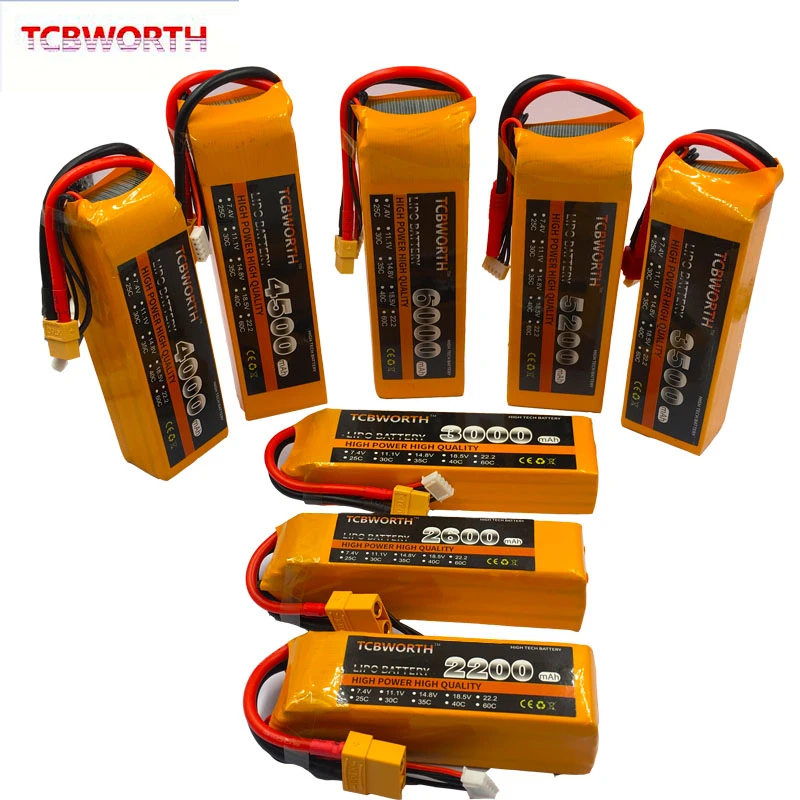 5S 18.5V RC LiPo Battery 1200mAh 2800mAh 3800mAh 4200mAh 4500mAh ...