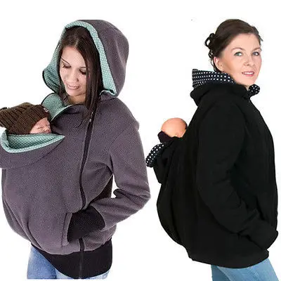 Wholesale kangaroo women's multi function kangaroo carries a baby coat ...