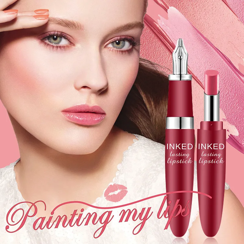 Fountain Pen Style Velvet Matte Lipstick Moisturizing Long Lasting ...