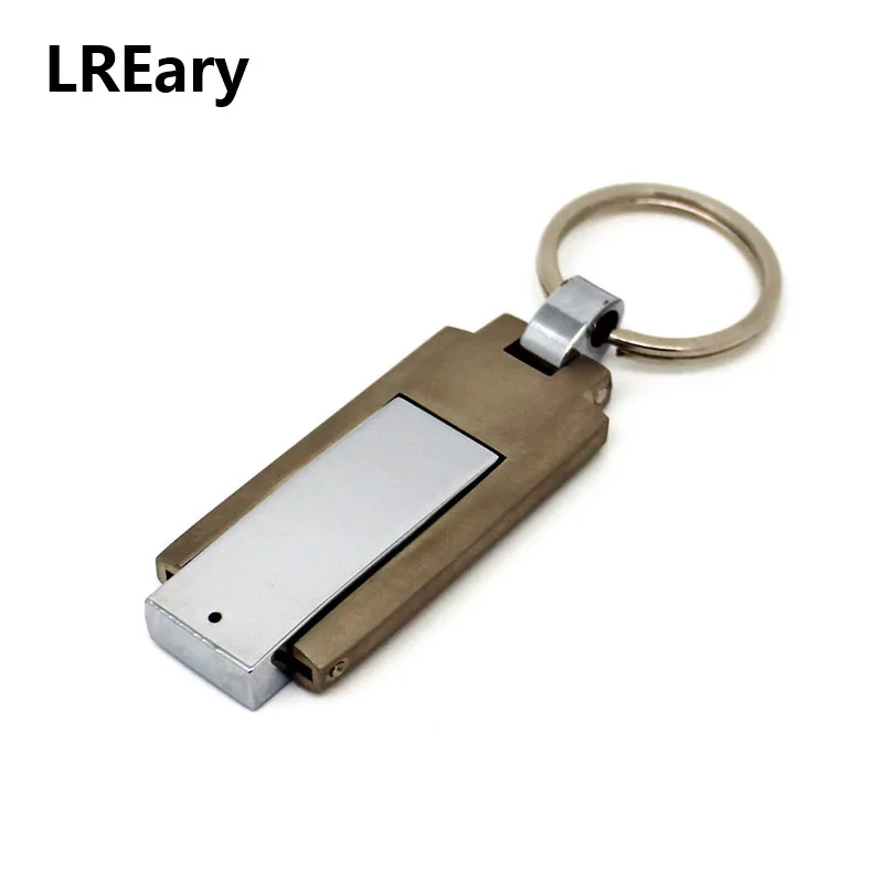 Metal-Silver-key-chain-usb-flash-drive-disk-Rotation-memory-stick-16gb ...