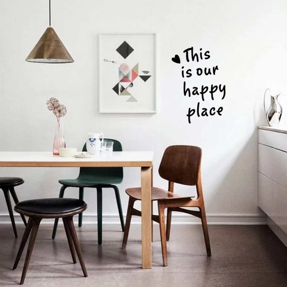 This Is Our Happy Place Quotes Vinyl Wall Art Decals Wall Stickers for ...
