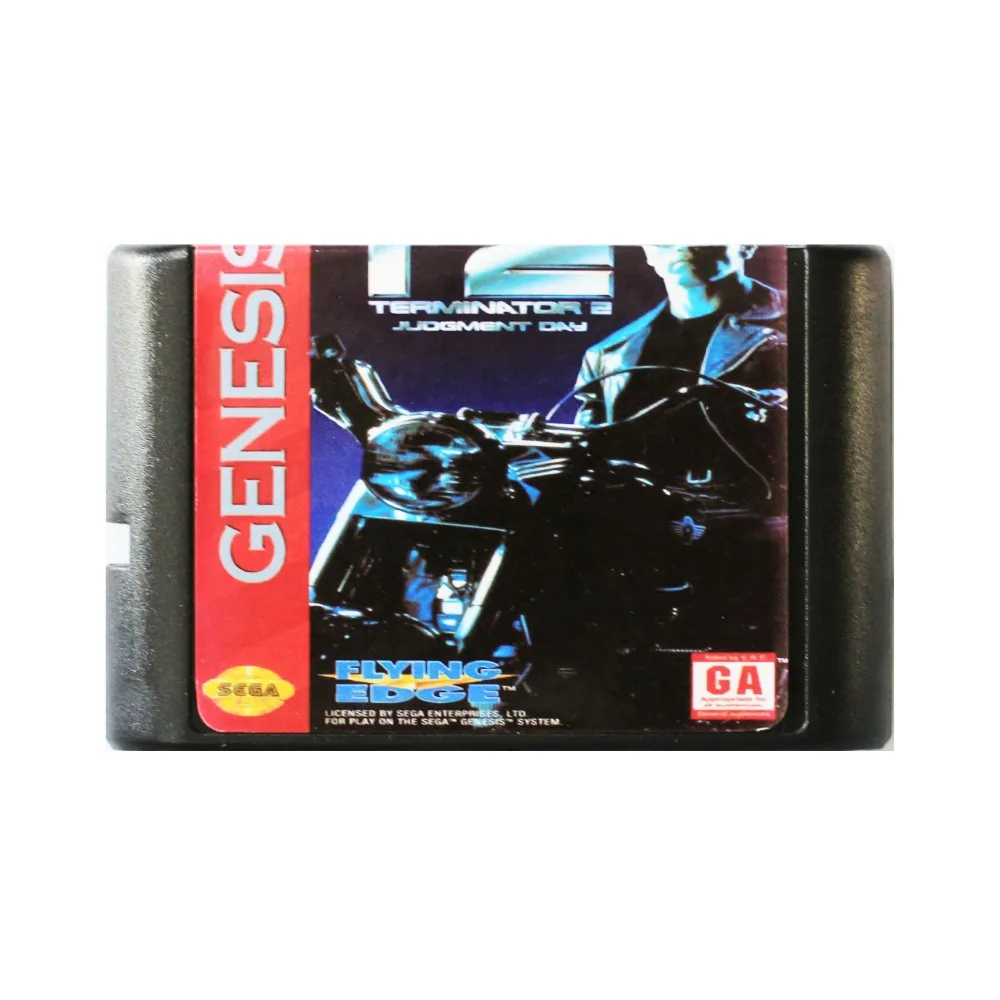 Terminator 2 Judgment Day 16 bit MD Game Card For Sega Mega Drive For ...