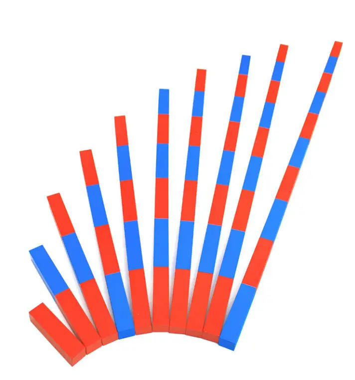 Professional Long Blue Red Rods Free Shipping Montessori Math Games ... Professional Long Blue Red Rods Free Shipping Montessori Math Games ...