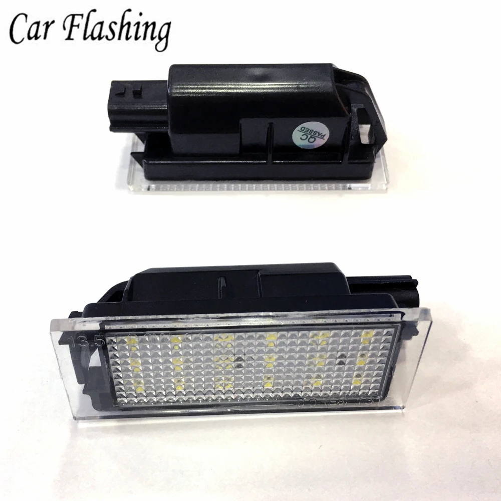 Car Flashing Car LED License Plate Light For Renault Clio Laguna 2 ...