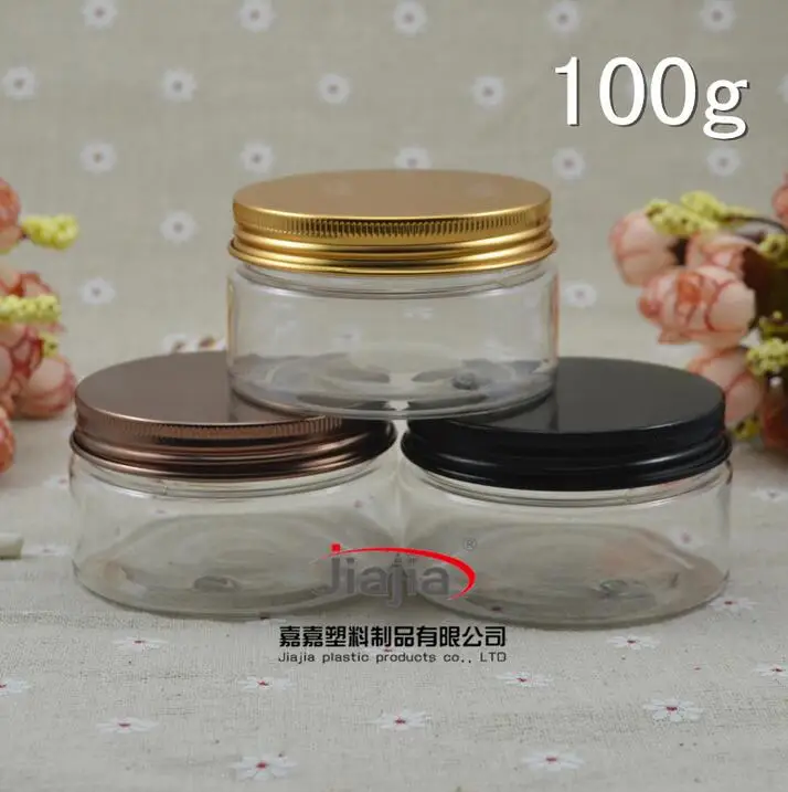 100ml Clear Cream Jar Cometic Packaging 100g Pet Jar Plastic Container ...