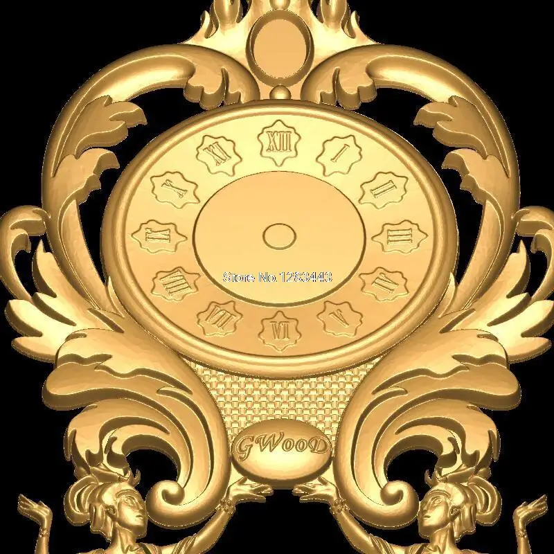 Clock_15 3D model relief figure STL format 3d model relief for cnc in ...