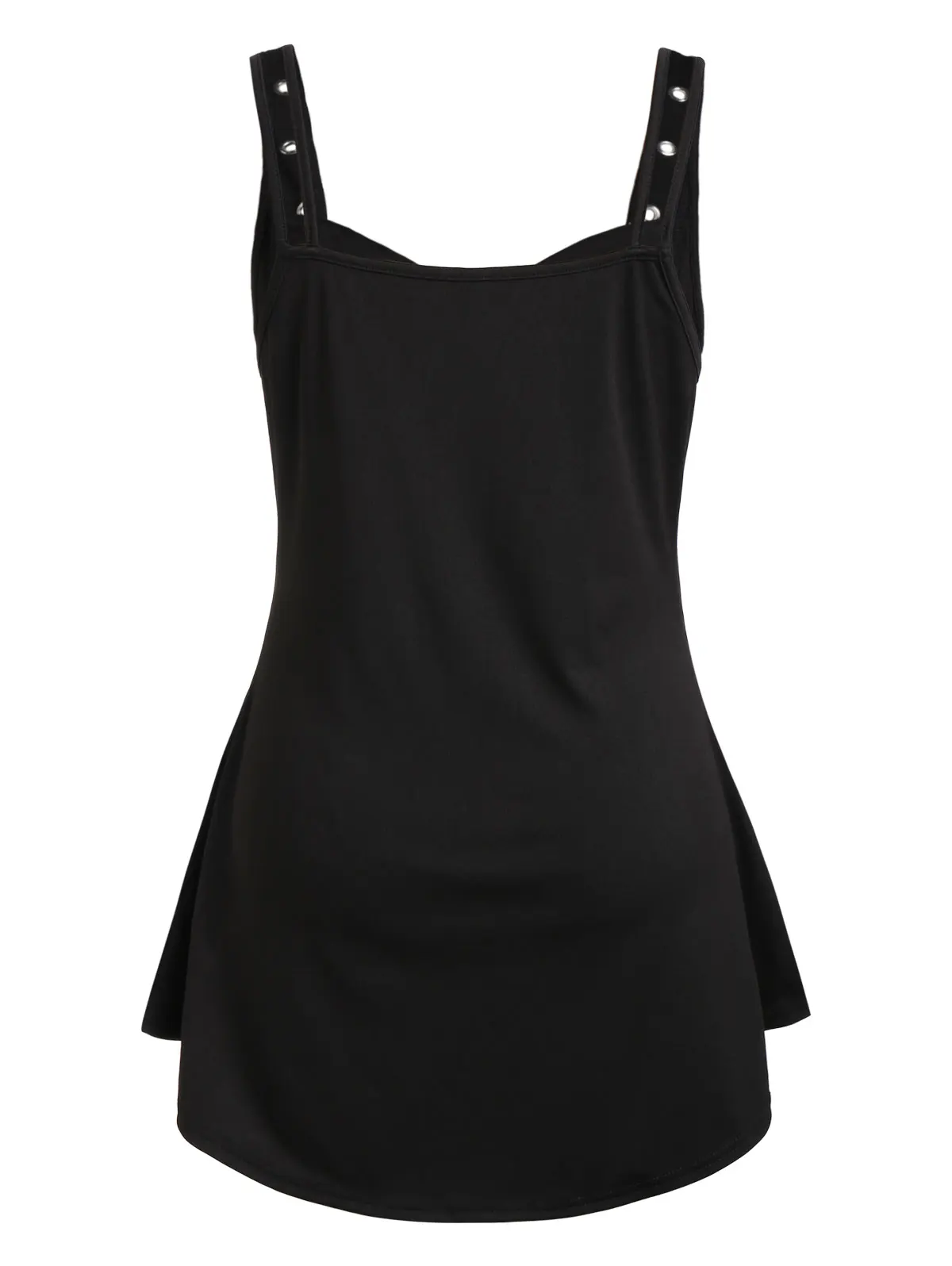 Rosegal Plus Size Sweetheart Neck Glitter Rings Tank Top Sleeveless ...