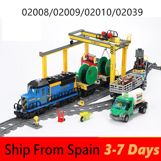 Building Blocks Lepinblocks City Cargo Train Technic Motor Passenger RC ...