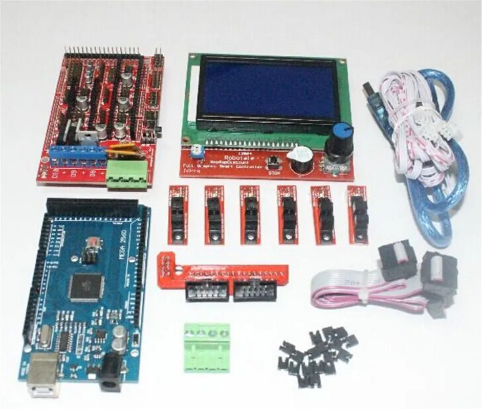 CNC 3D Printer Kit for Arduino Mega 2560 R3 + RAMPS 1.4 Controller ...