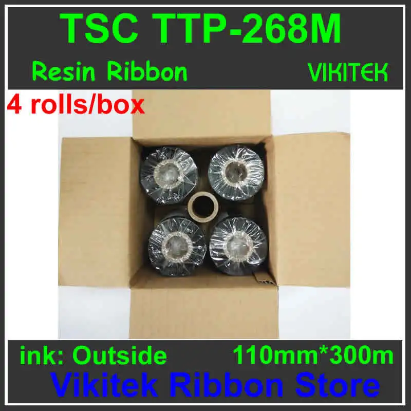 TSC-TTP268M-TTP-268M-using-Resin-thermal-transfer-label-printer-BK-barcode-ribbon-110mmx300m-for ...