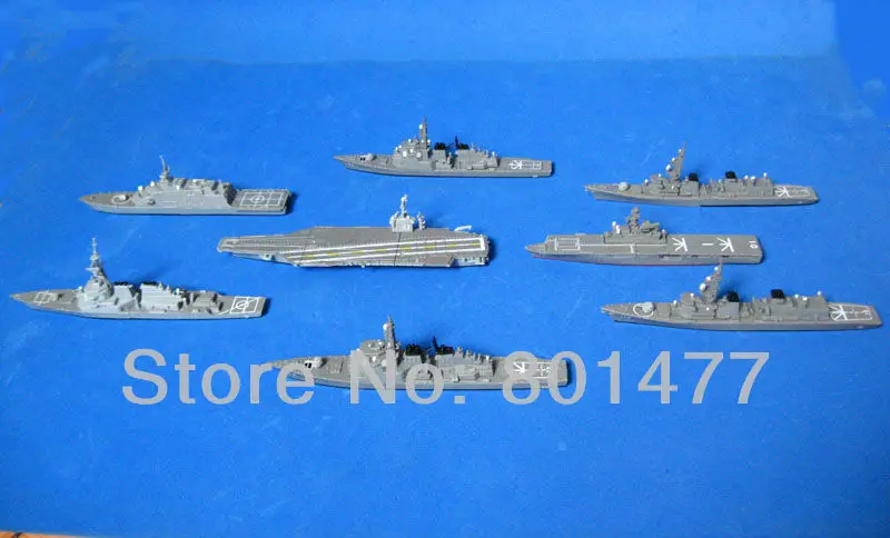 10 Sets Mini Modern Warships Model Assembled Navy Aircraft Cvn-73 Lcs-1 ...