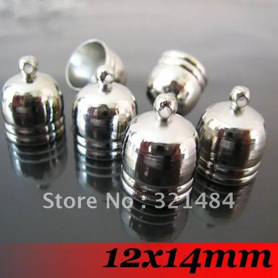 Free Ship! Platinum Dull Silver Plated Tone Metal 12x14mm 500pcs ...