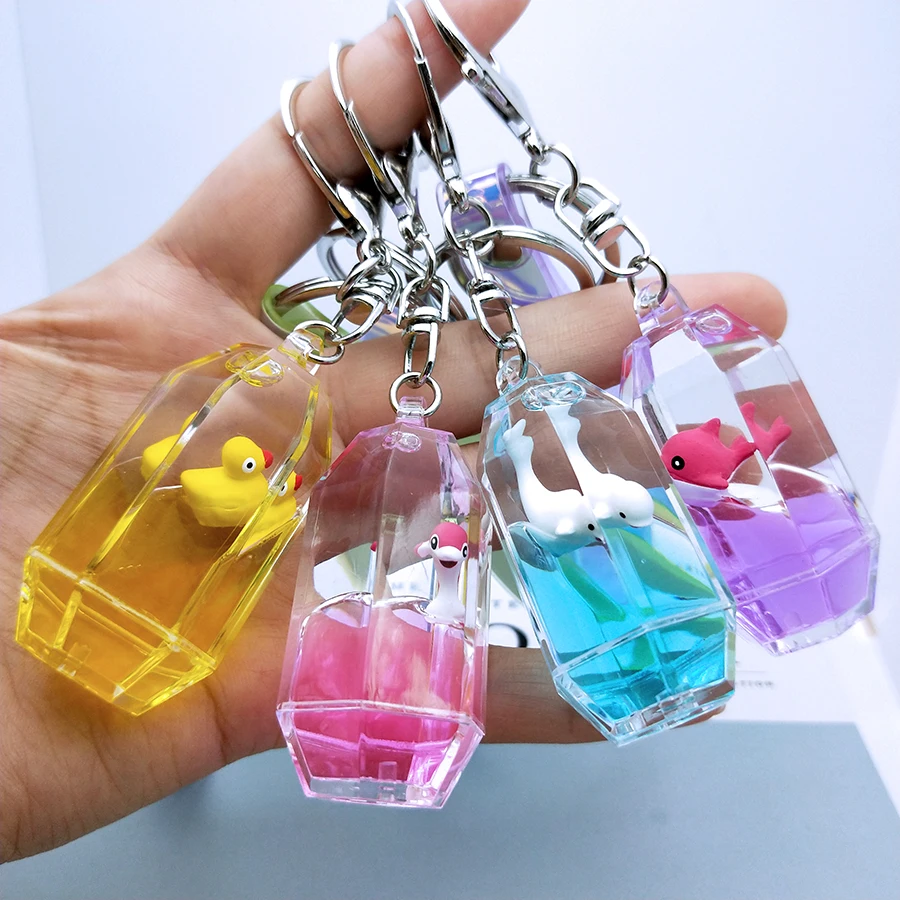 Acrylic Key Chain Backpack Pendant | Floating Panda Keychain | Acrylic ...