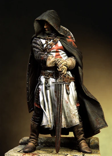 Assembly Scale 1/18 90mm Templar Sergeant, XIII century 90 mm figure ...