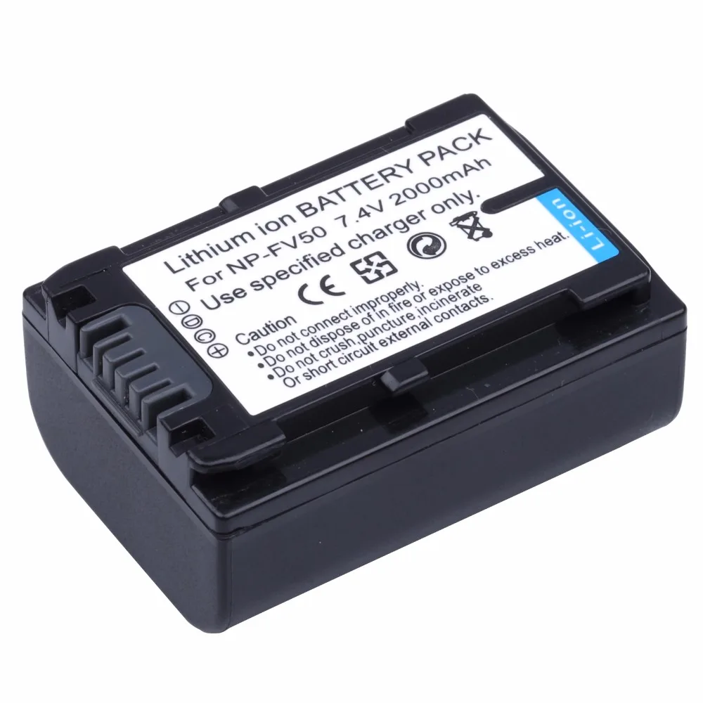 Probty NP FV50 NP FV50 Battery For Sony HDR CX580E CX700E CX760E CX360E ...