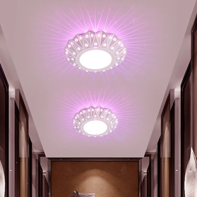 Modern LED Ceiling Light Lamp 3W Round Aisle Hallway Corridor Entrance ...