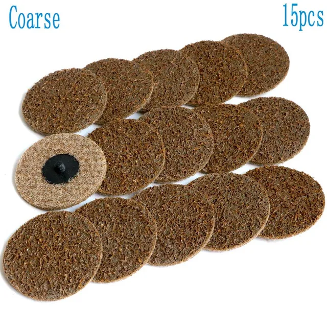 3"Inch Roll Lock Surface Polishing Quick Change Disc Sanding Pad 15pcs ...