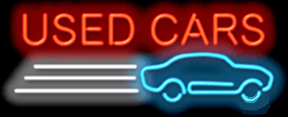 Used Cars Auto Garage Car Tube Neon sign Beer Club Handcrafted ...