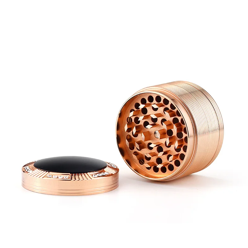 Gold Grinder 4-layer Aluminum Herbal Herb Tobacco Smoke Grinders ...