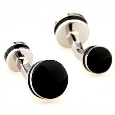 3-Colors-Round-Enamel-Epoxy-Cufflink-Cuff-Link-1-Pair-Retail-Free ...