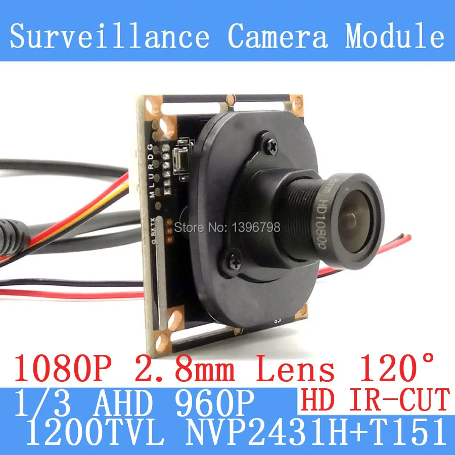 1.3MP 1280*960P AHD CCTV mini Camera Module 1/3 1200TVL 2.8mm wide ...