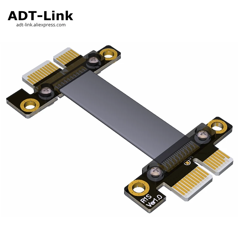 PCIe 3.0 x1 to x1 Male to Male cable EMI Shielding 8G/bps PCI-E 1x male ...