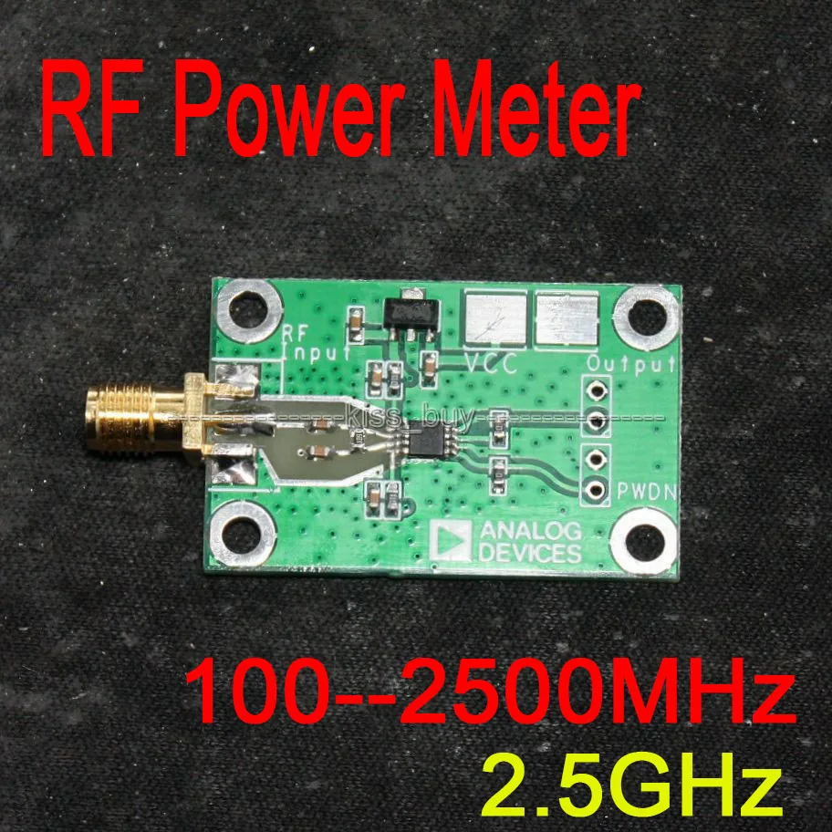 100 TO 2500MHz RF power meter logarithmic detection power detection FM ...