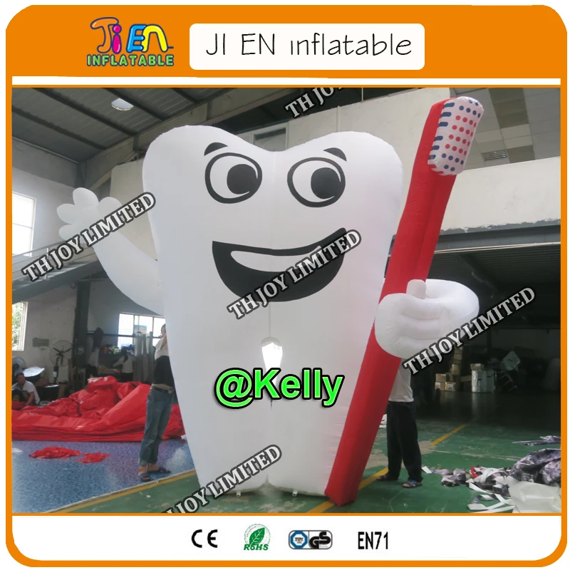 free shipping lovely Inflatable Teeth with Toothbrush Model, giant ...