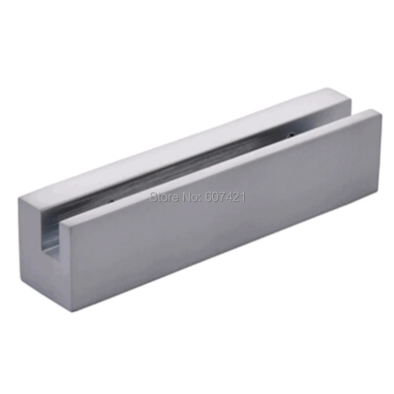 8cm Long Satin Silver Aluminum Sign Clamps Rail , Hanging Clamps ...