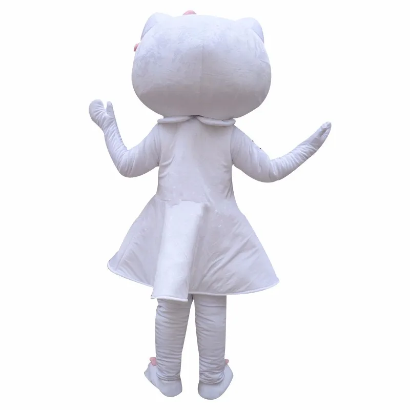 Hello Kitty Cute Fancy Dress cat Mascot Costume Cartoon Character Adult ...
