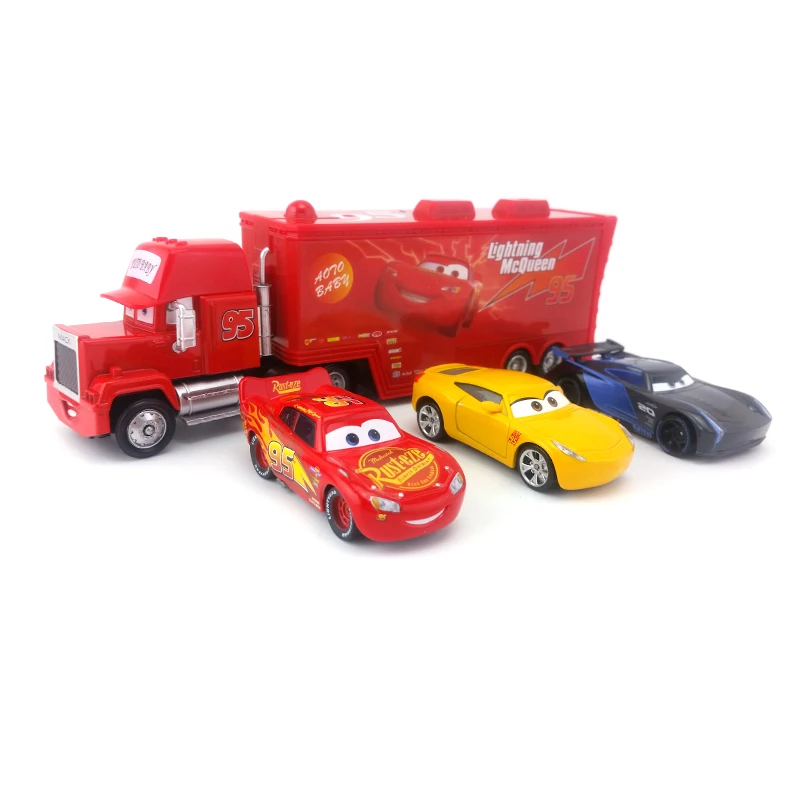 Disney Pixar Cars 3 Cruz Ramirez & McQueen & Jackson Storm & Mack Metal ...